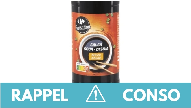 Rappel produit : attention à cette sauce soja vendue partout en France ...